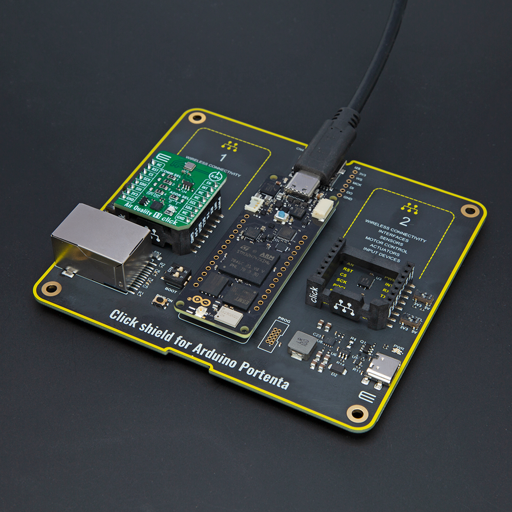 Click shield for Arduino Portenta